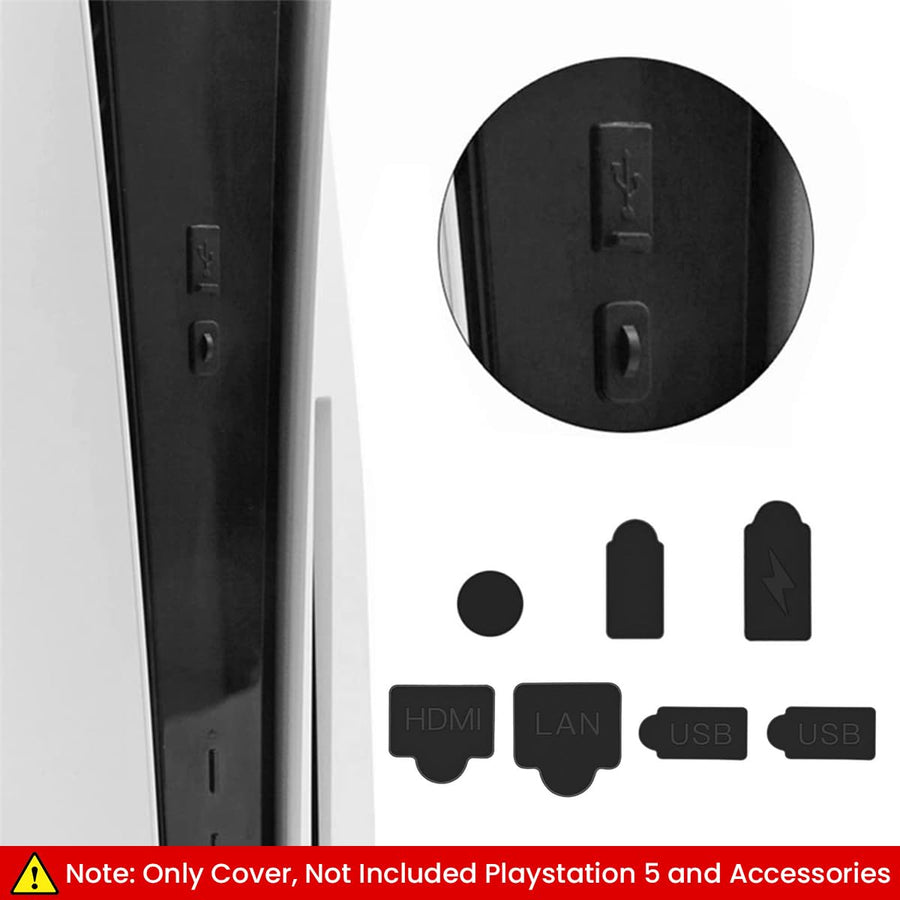 Verilux® Dust Plug for PS5, 9Pcs Dust Plug Kit for PS5/PS5 Slim Console ...